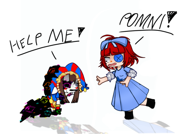 POV Pomni gets abstracted - ibisPaint