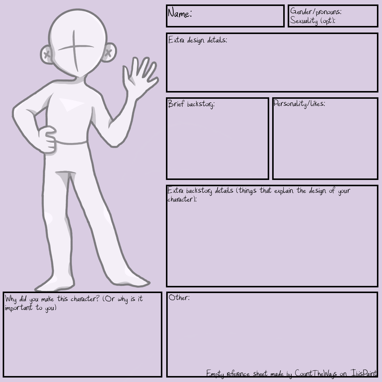 Free Oc Reference Sheet! - ibisPaint