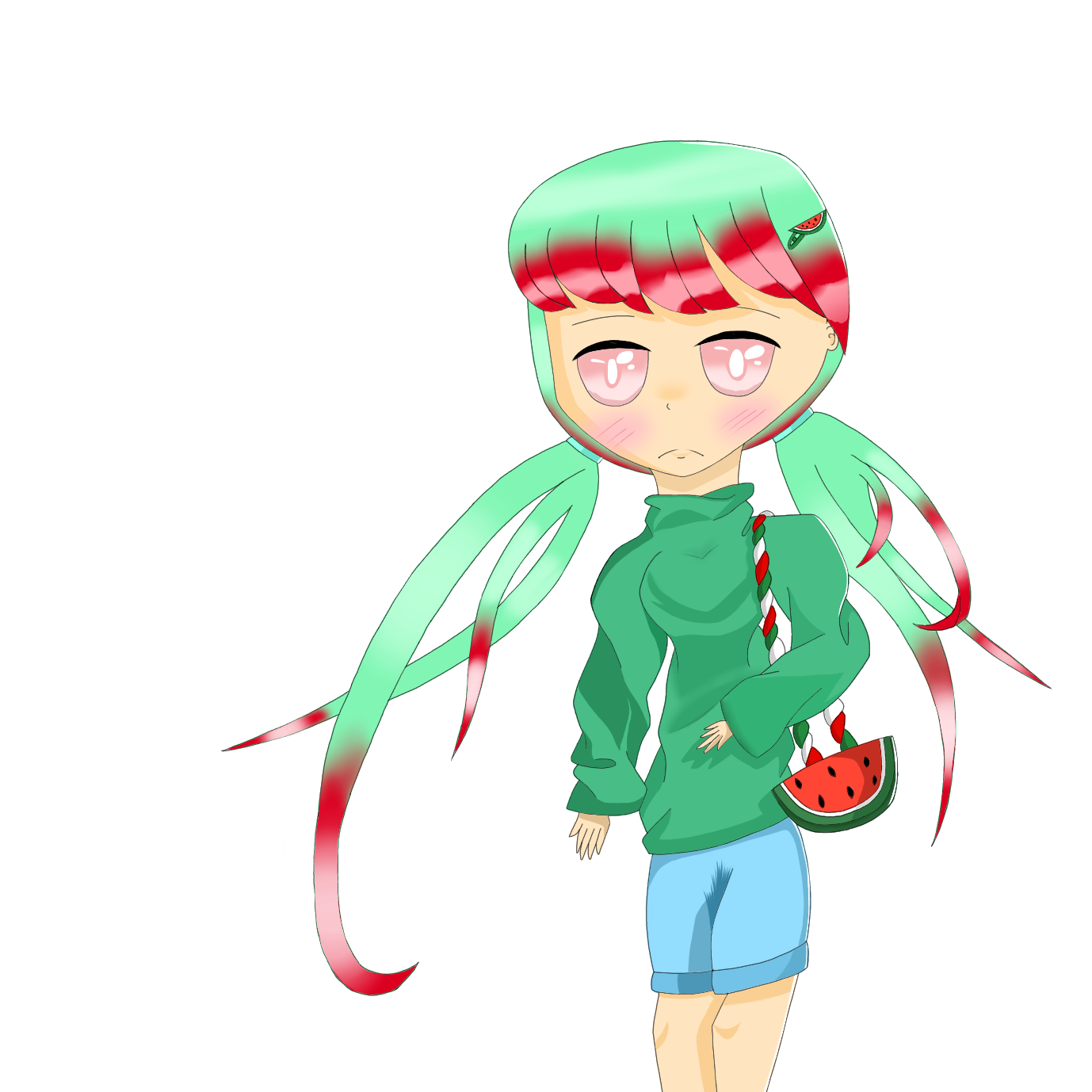 Watermelon girl 🍉 - ibisPaint