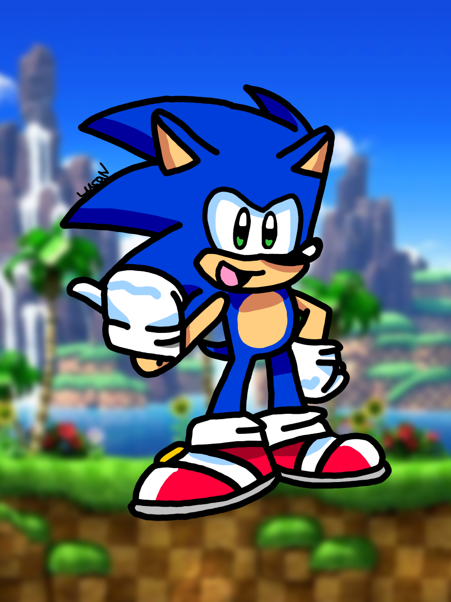 The Most Famous Hedgehog in the World - ibisPaint