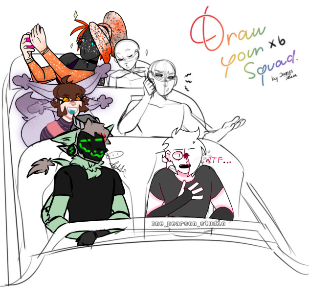 DRAW YOUR X6 SQUAD COLLAB - ibisPaint