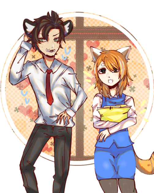 bad design of retsuko and haida - ibisPaint