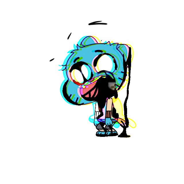 Corrupted Gumball - ibisPaint