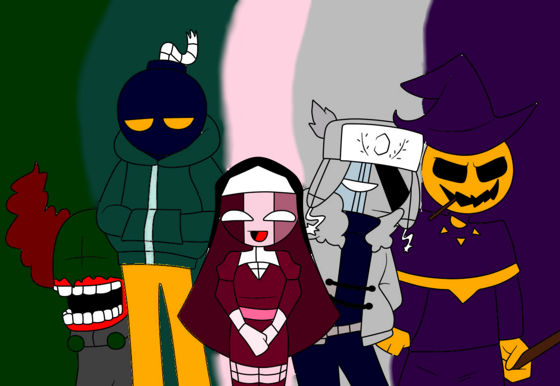 Sarv,Ruv,Whitty,Tricky and Zardy - ibisPaint