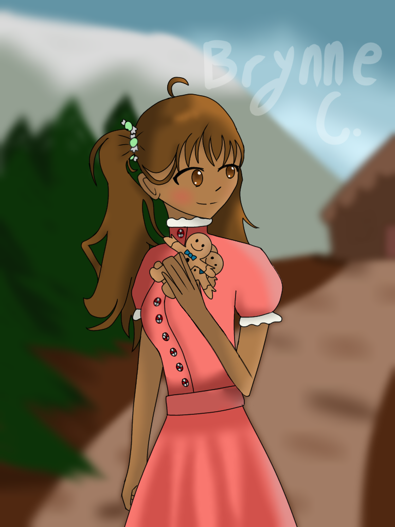 Gingerbread cookie as human - ibisPaint