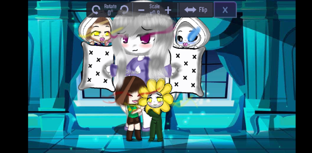 Frisk, Sans, Chara, Flowei y Toriel - ibisPaint