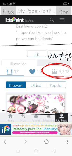 Wait wut '_' - ibisPaint