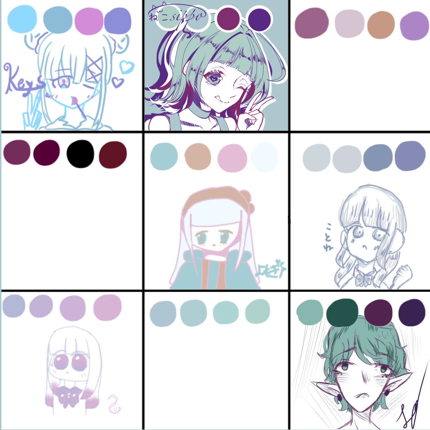 Color palette collab - ibisPaint