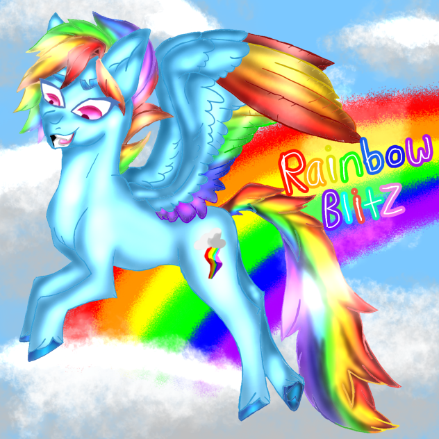 Rainbow blitz the Pegasus - ibisPaint