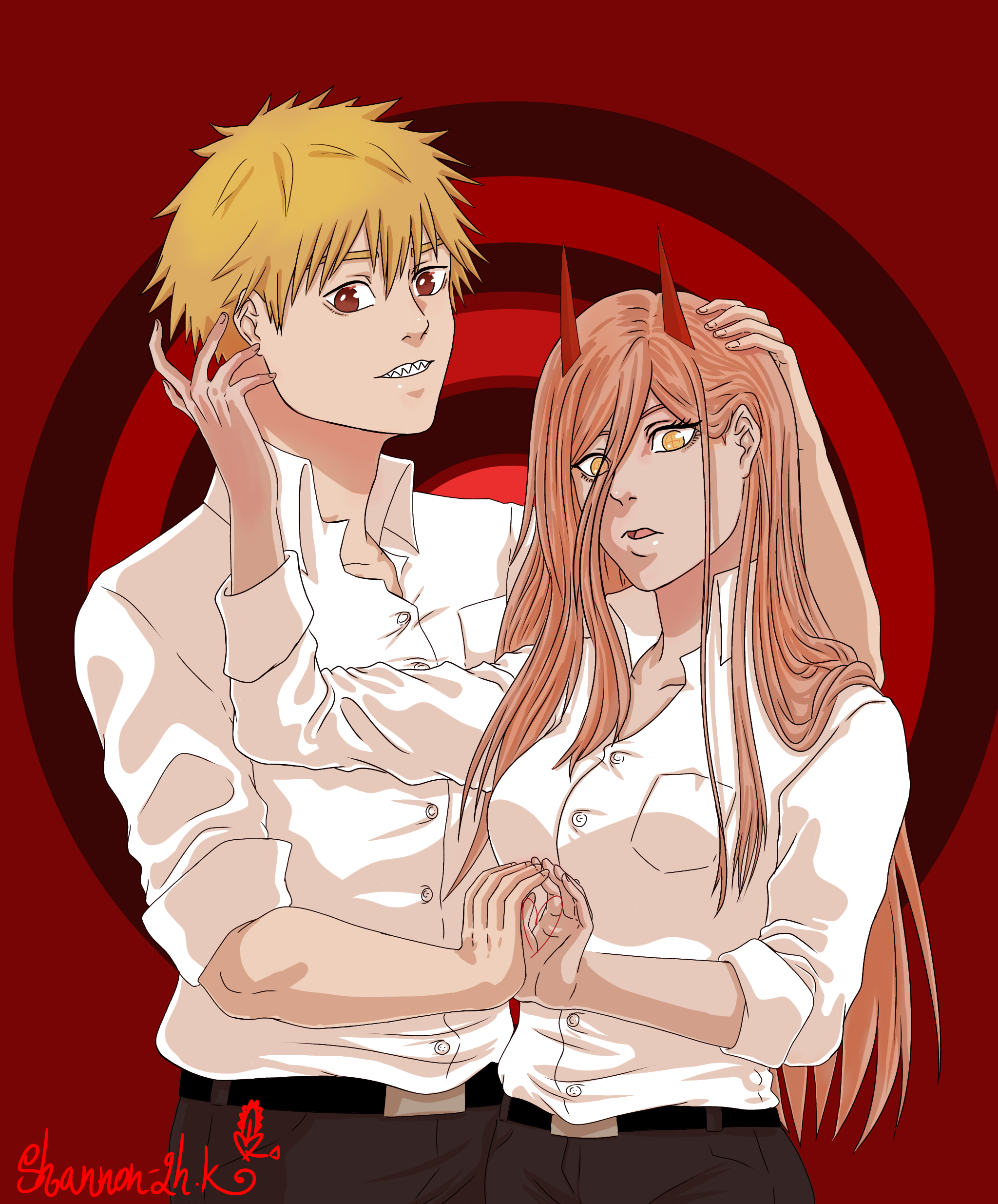 Denji x Power - Teamwork - ibisPaint