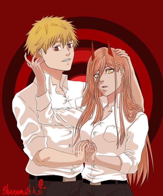 Denji x Power - Teamwork - ibisPaint