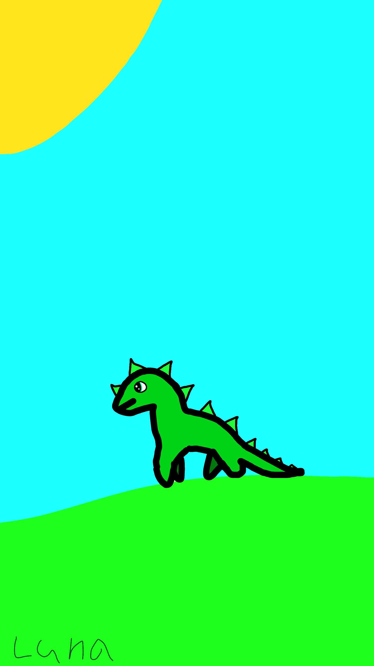 green Dino - ibisPaint