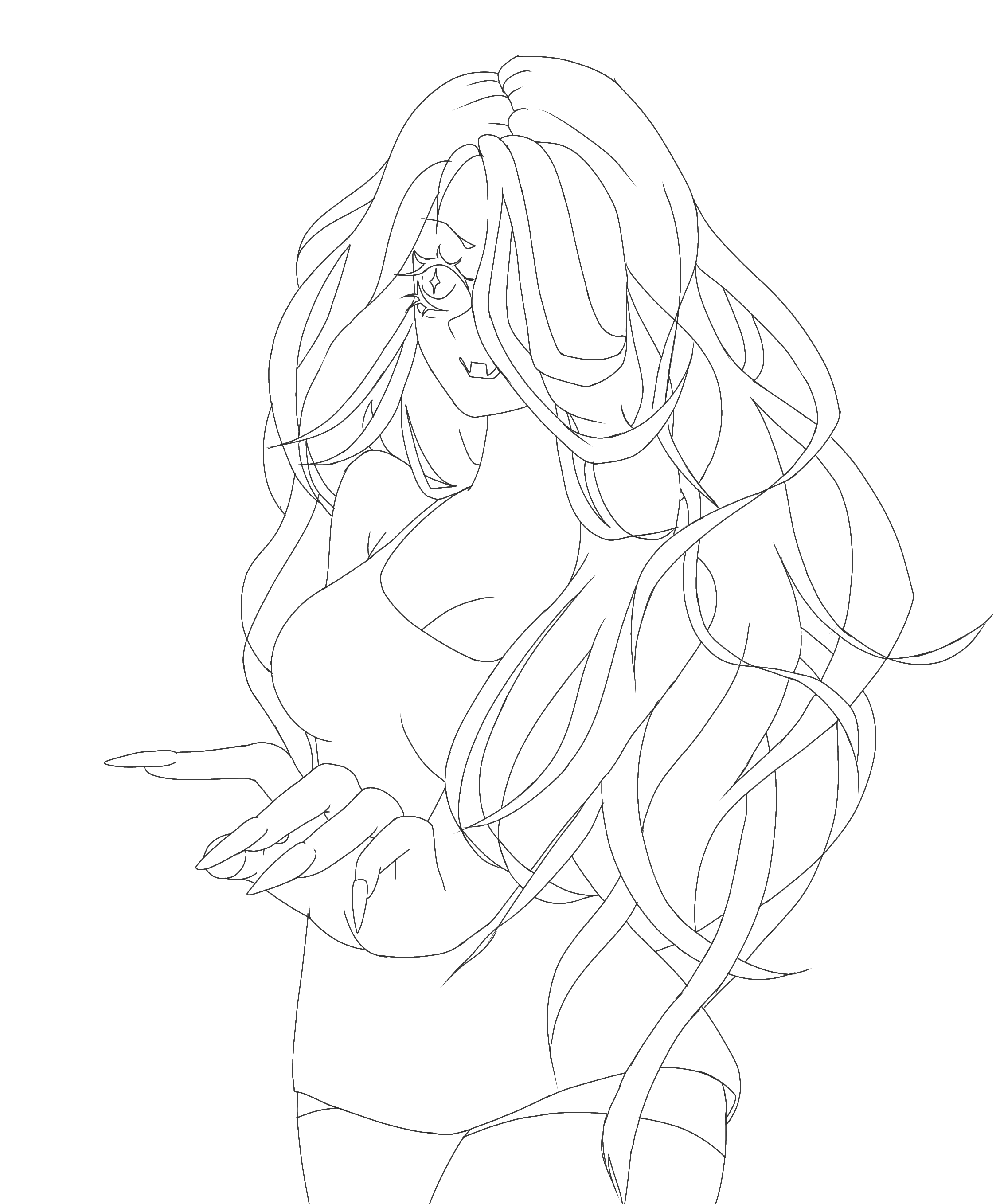 Revenge (lineart) - ibisPaint