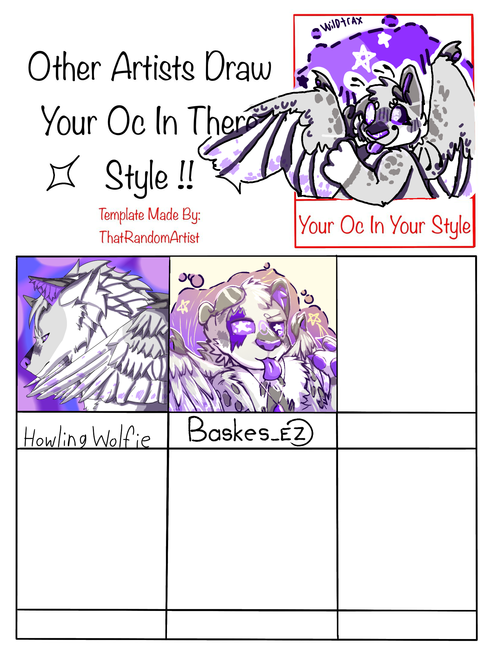 DTIYS thing w. Wildtrax & wolfie - ibisPaint