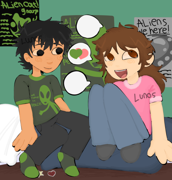 Sam and his gf(lizzy) hang out - ibisPaint