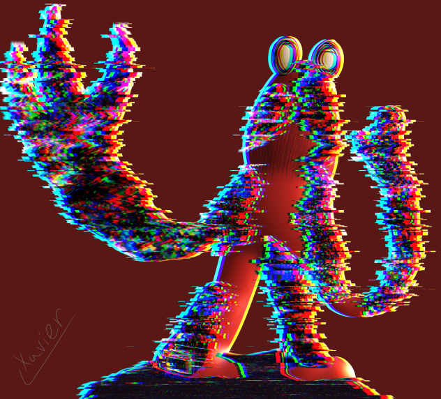 Corrupted Red Guy - ibisPaint