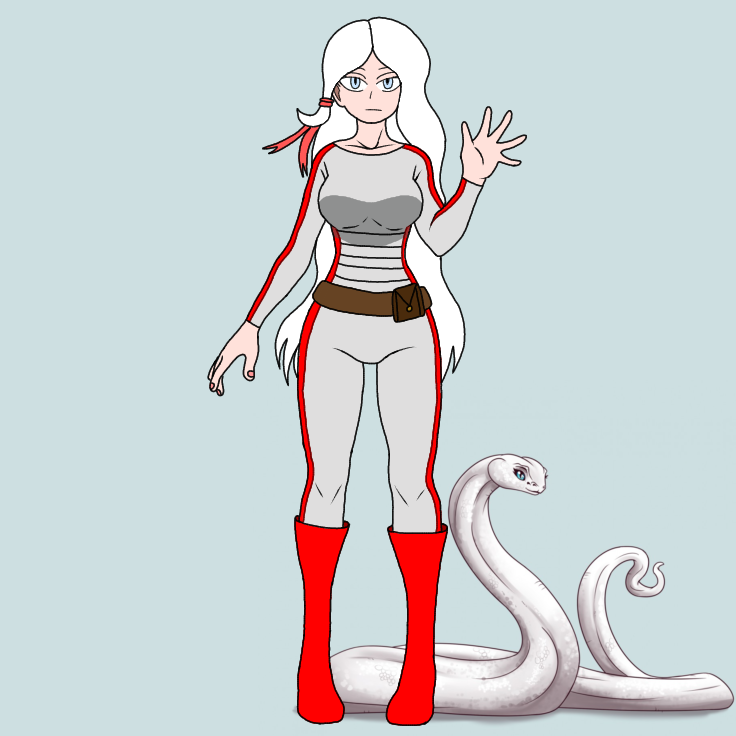 White Snake Reader BNHA - ibisPaint