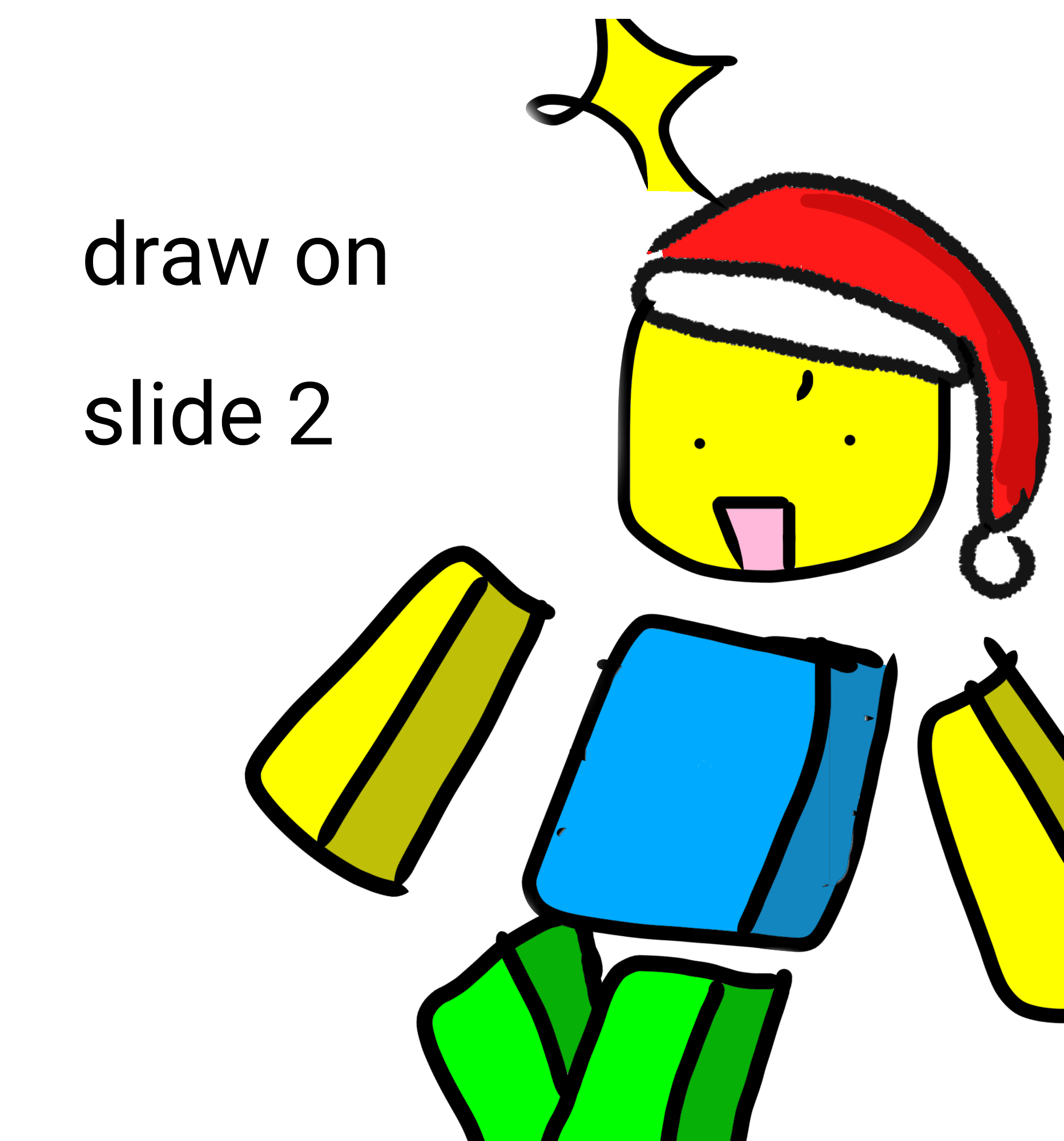 Another noob Collab but with a Santa hat - ibisPaint