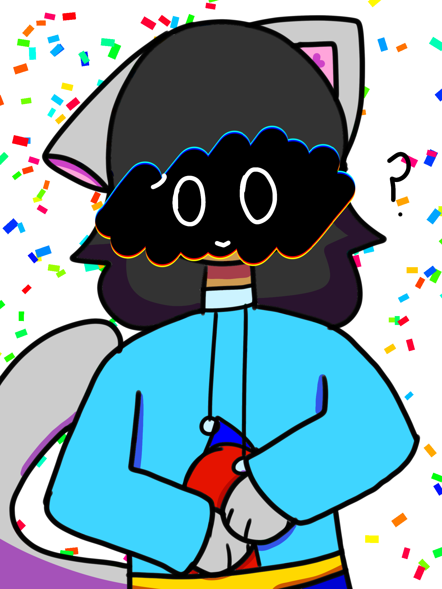 Faceless being confused - ibisPaint