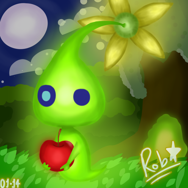 Glow Pikmin ^_^ - ibisPaint