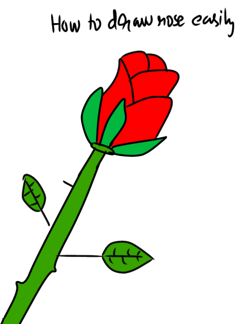 How to draw a simple rose - ibisPaint