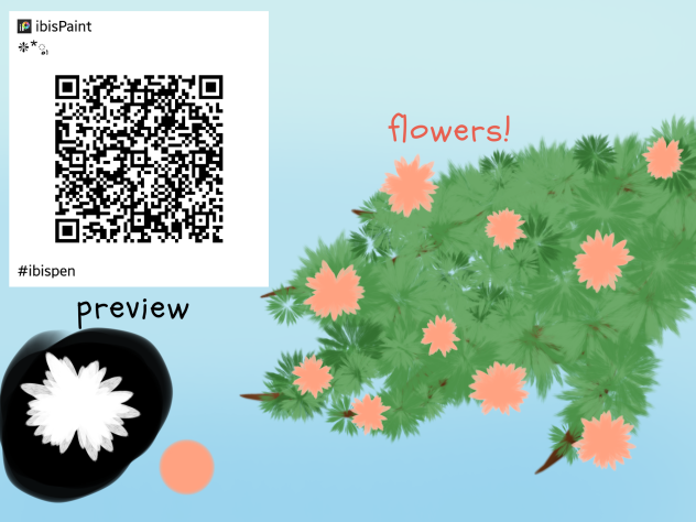 Flowers Brush! - ibisPaint