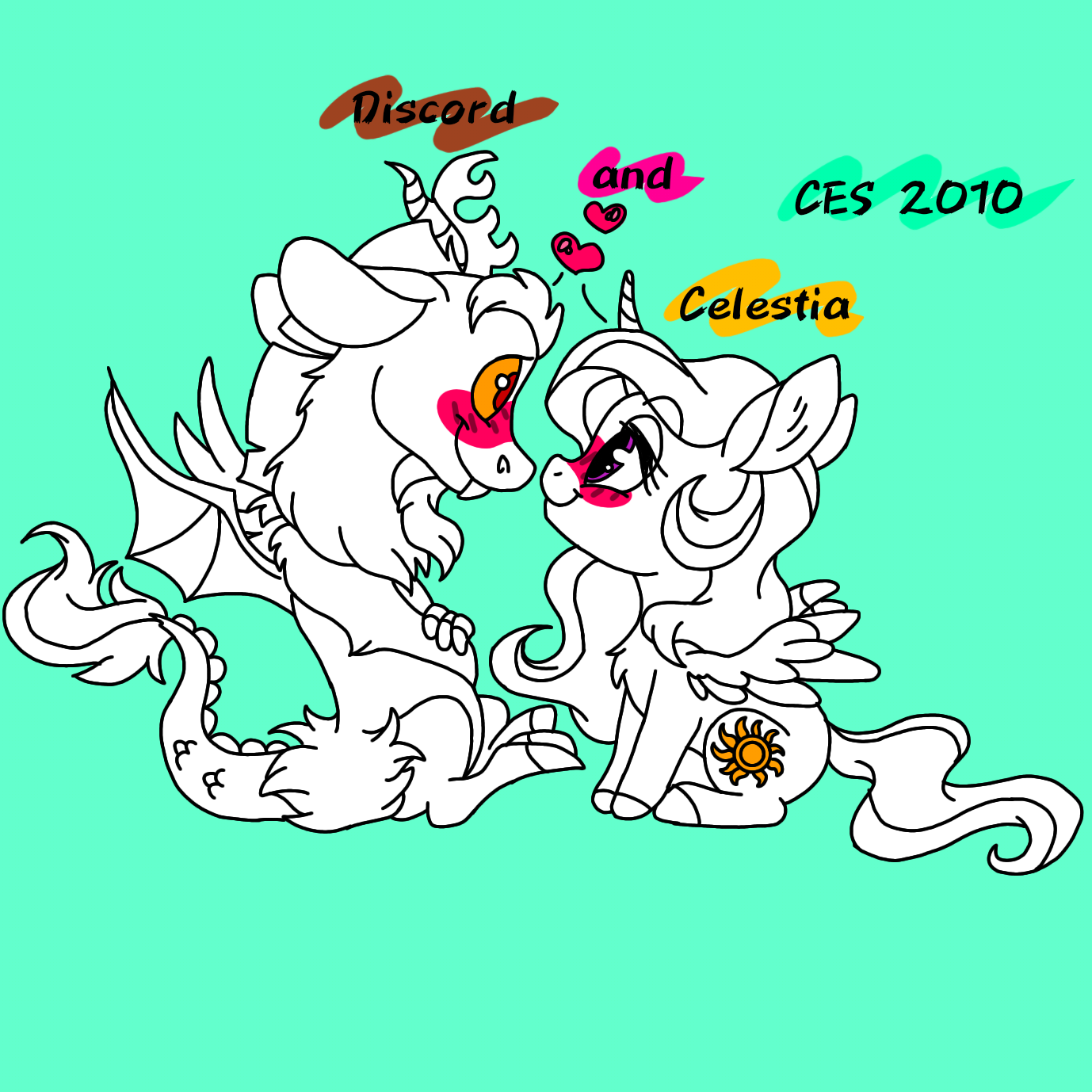 DİSCORD AND CELESTİA - ibisPaint