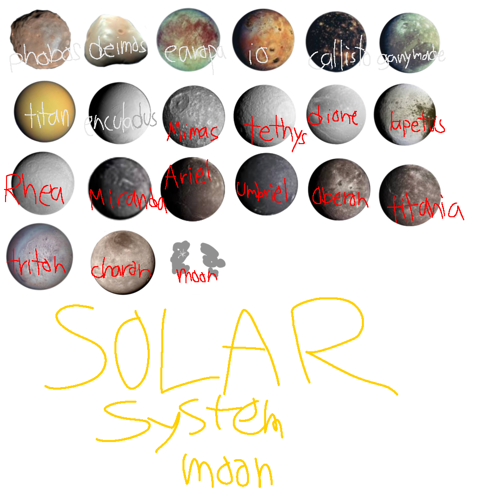 moon solar system - ibisPaint