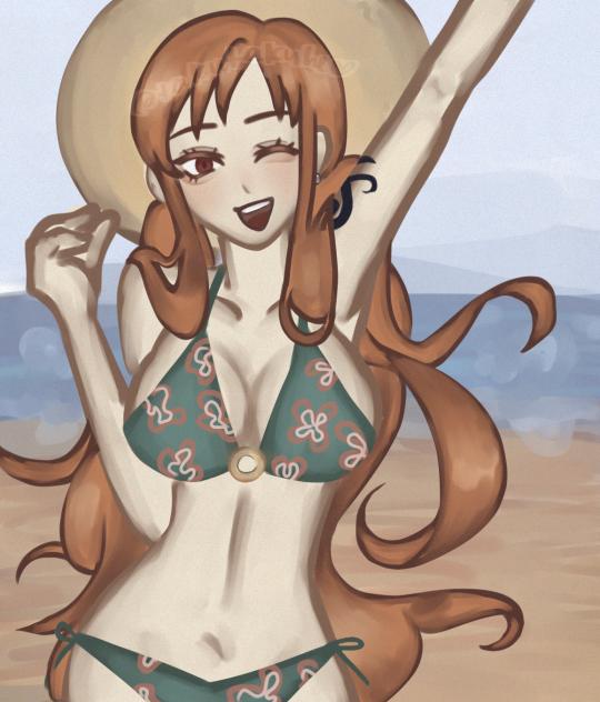 Nami beach time! - ibisPaint