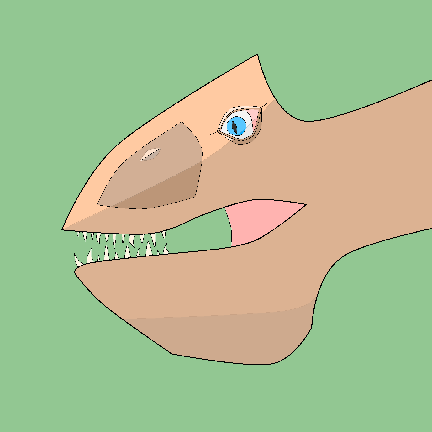 Strange Creatures Beakless Pterosaur - ibisPaint