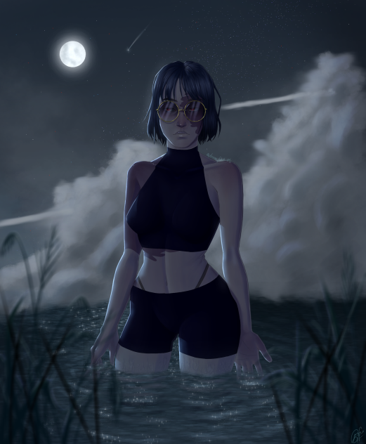 Night at river - ibisPaint