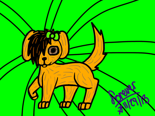 Golden Dog - ibisPaint