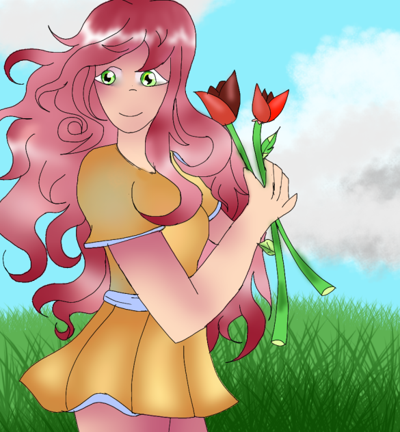 Flower girl 🌹 - ibisPaint