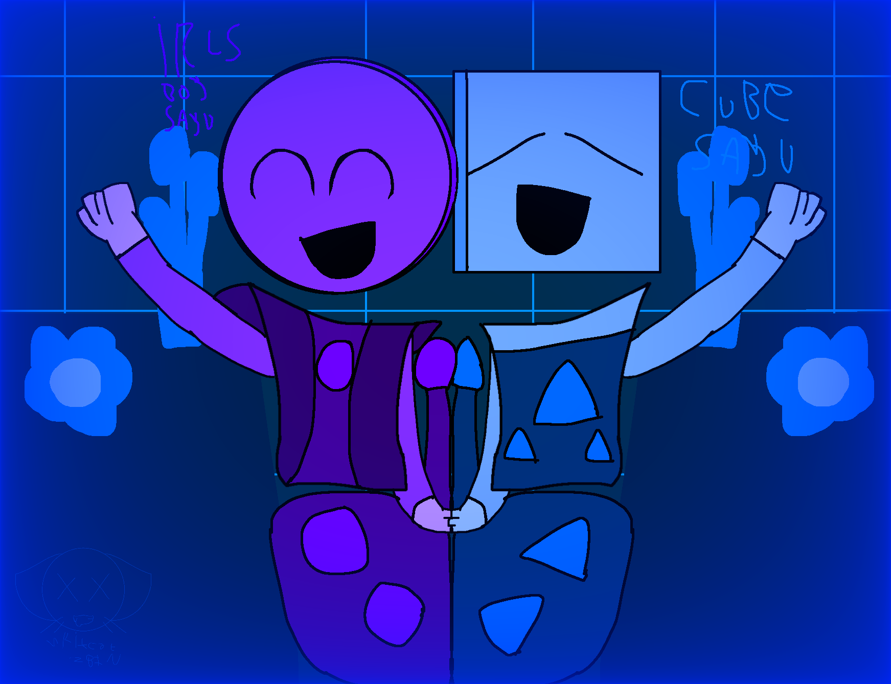 Cube sayu & irls boy sayu (NSR JSAB) - ibisPaint