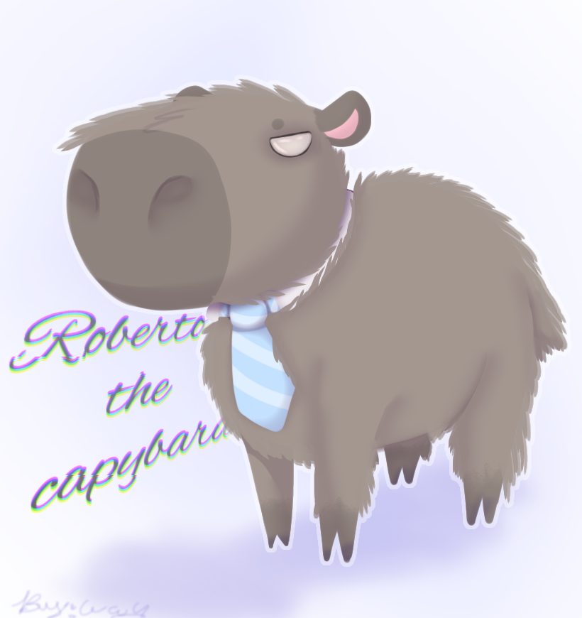 Roberto the capybara - ibisPaint