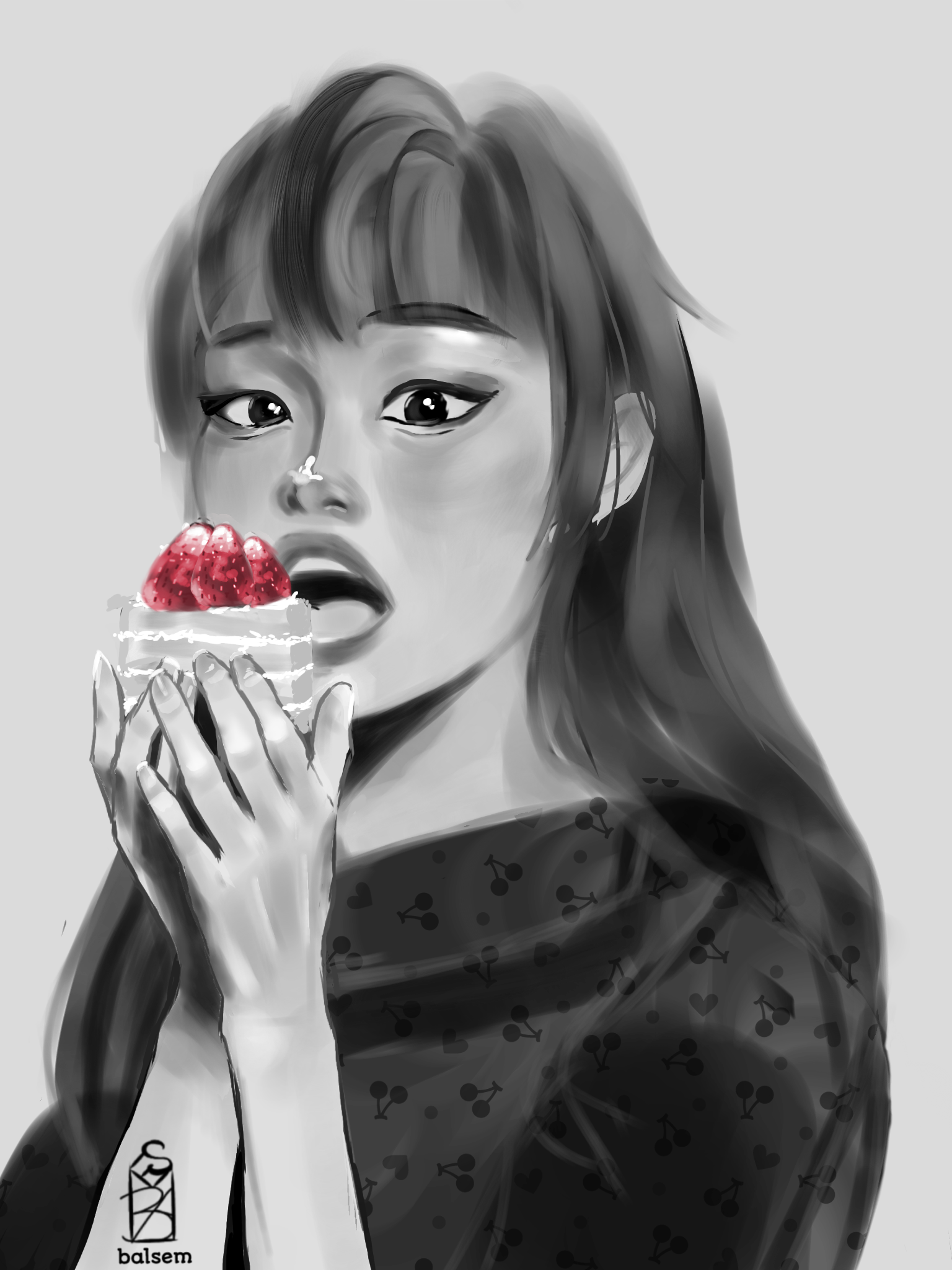 strawberries - ibisPaint