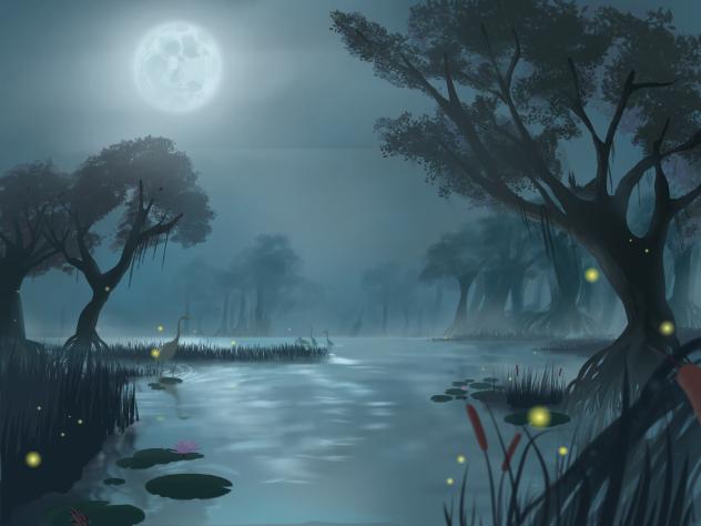Midnight Mangrove Marsh - ibisPaint