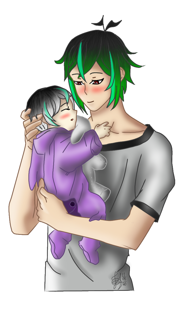 Coringa segurando Akemi - ibisPaint