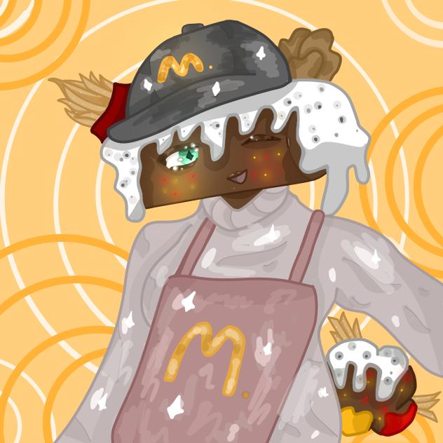 Cosmo working at McDonalds - ibisPaint