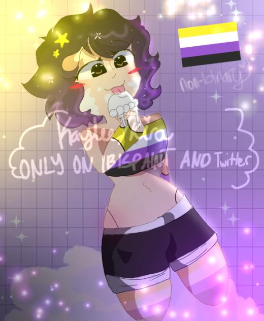💜🤍Non-binary💛🖤 - ibisPaint