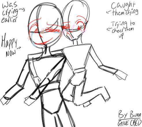 'Hey don't cry' Collab by me - ibisPaint