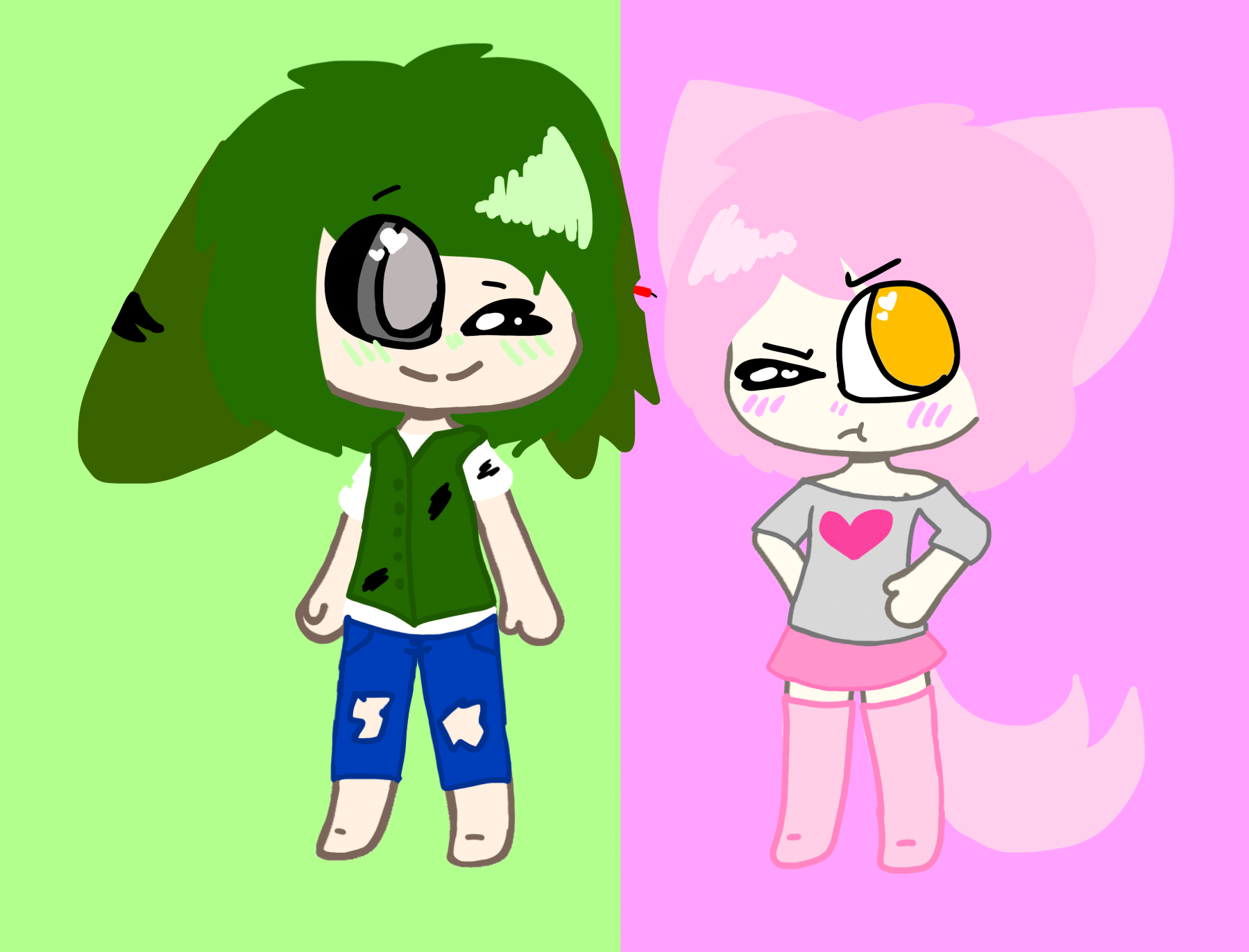 mangle x springtrap gacha edit - ibisPaint