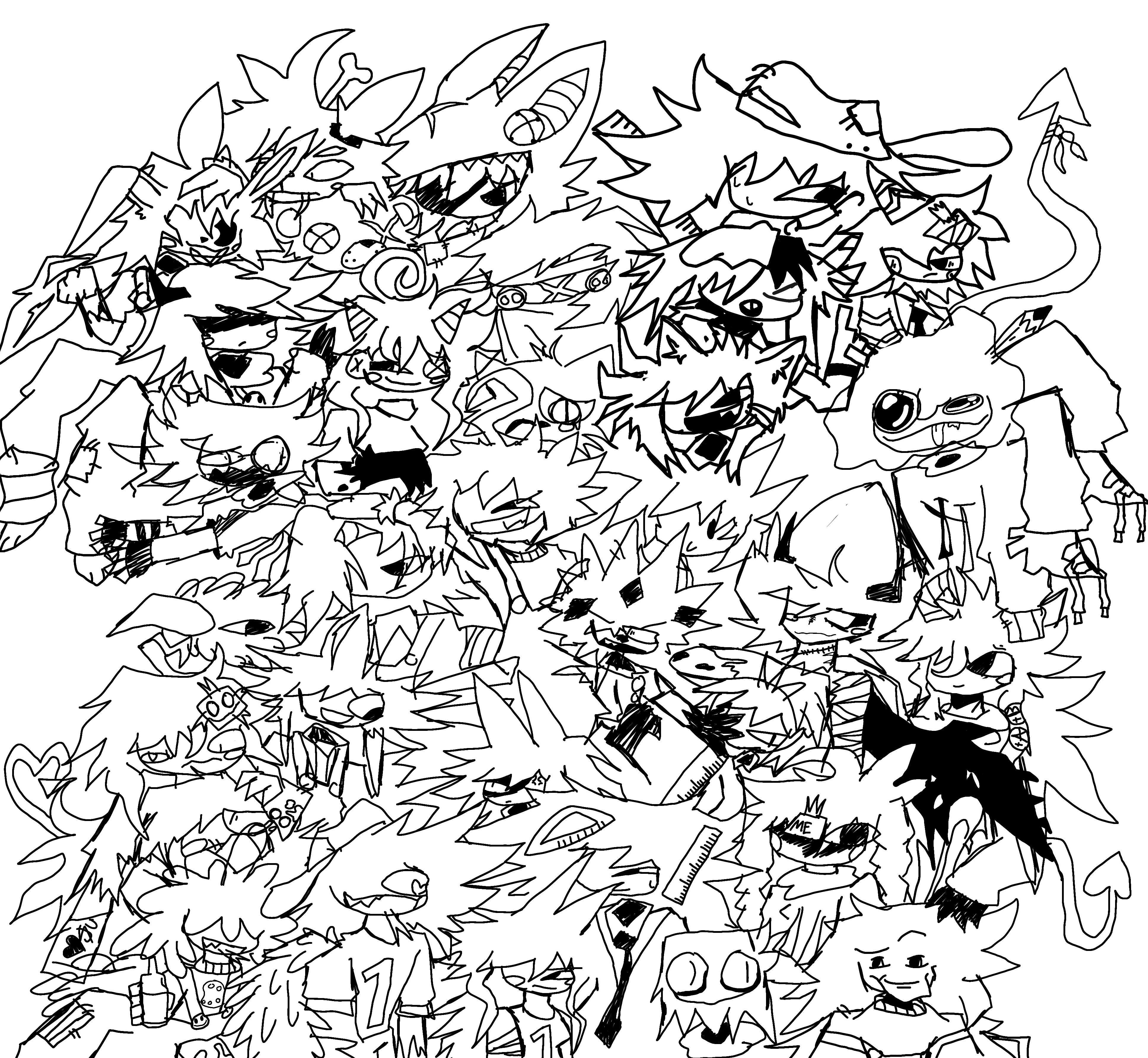 Fpe...all of my student oc - ibisPaint