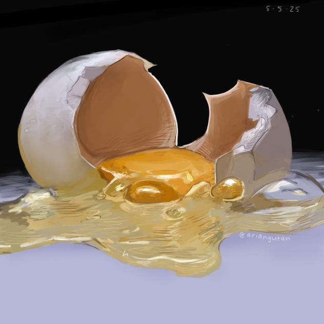 cracked egg - ibisPaint
