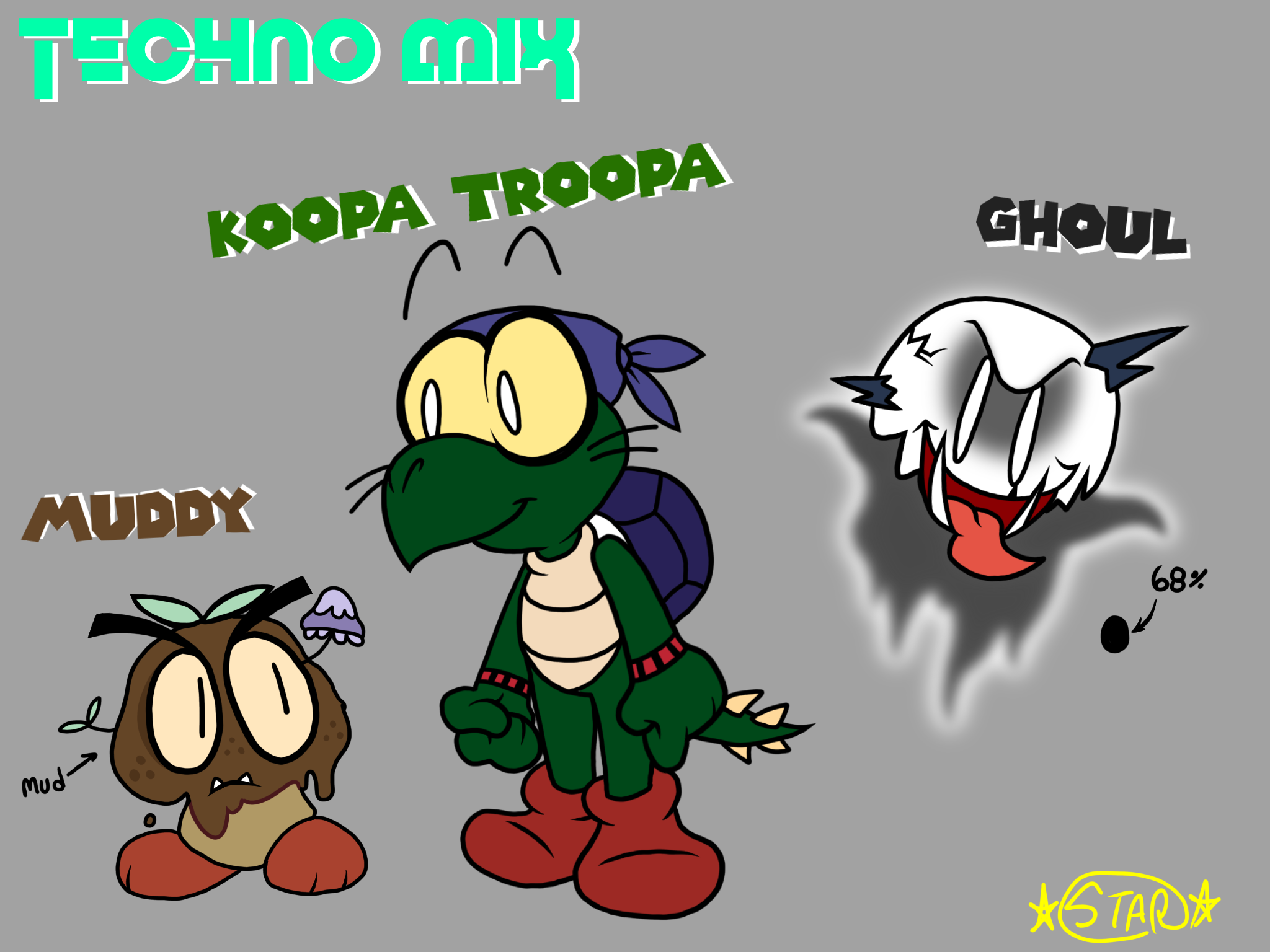 Techno mix Mario Enemies pt1 - ibisPaint