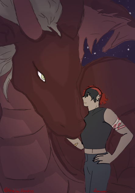 Dragon Collab With Hanoa - ibisPaint