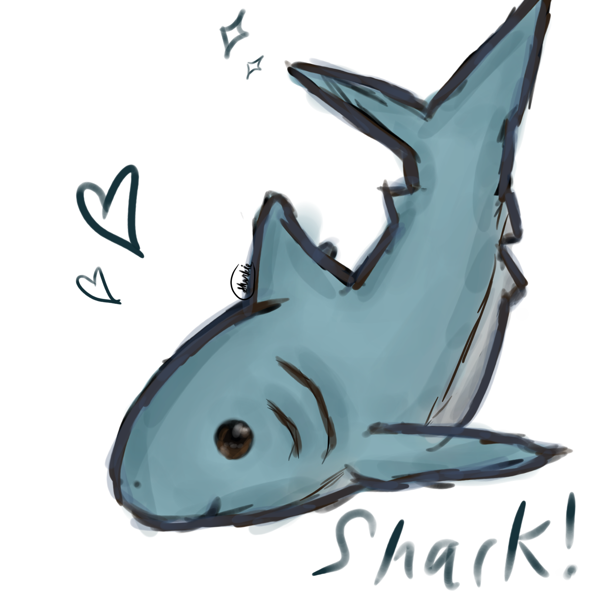 little shark doodle - ibisPaint