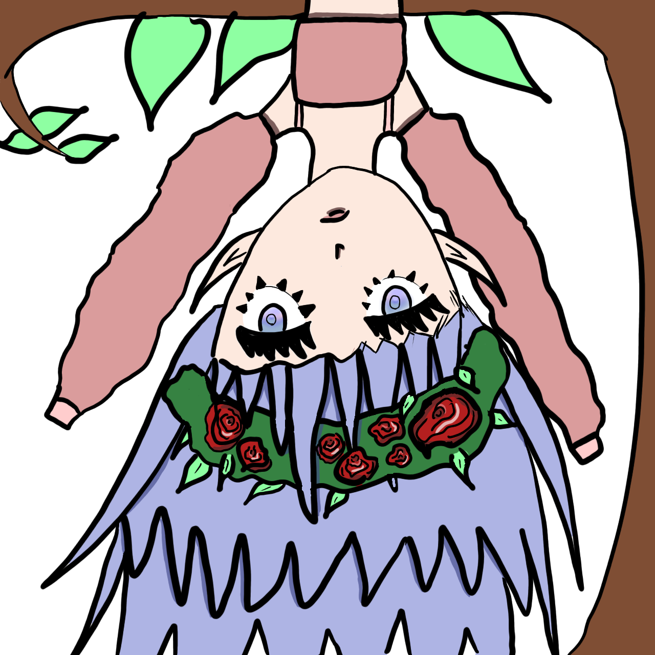 Hanging from a tree - ibisPaint