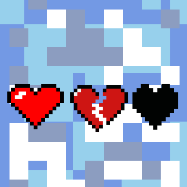 Pixel Hearts 💕 - ibisPaint