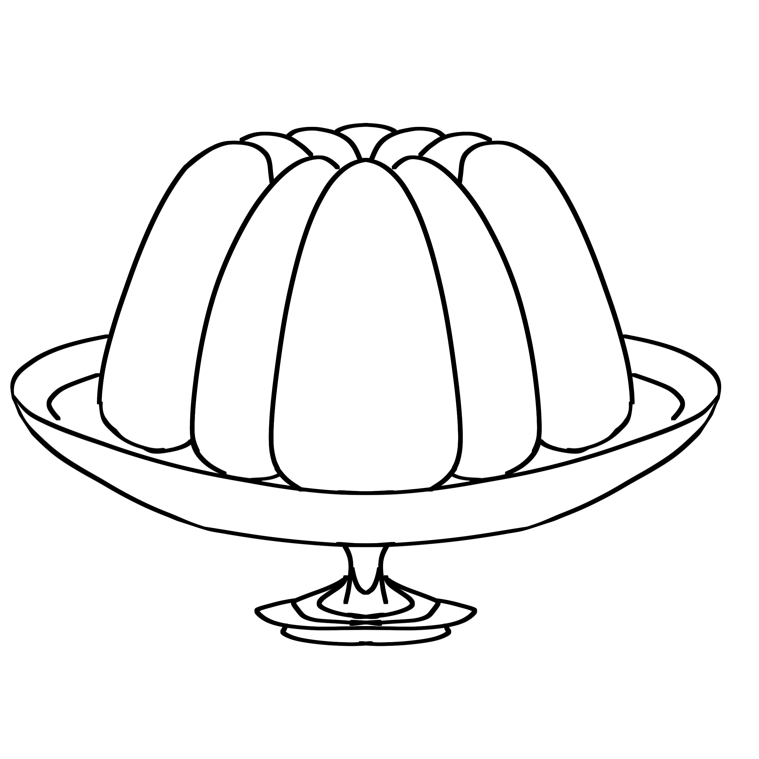 retro jelly lineart🍮 - ibisPaint